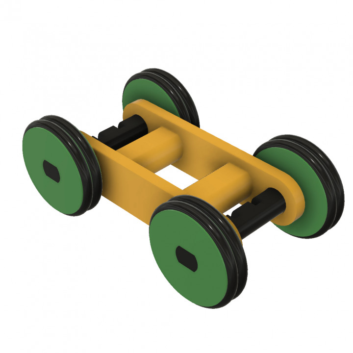 3D Printable Designing a Simple 3D Printed Rubber Band Car Using ...