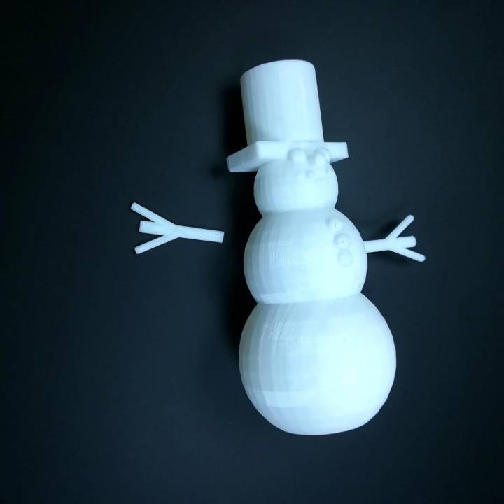 3D Printable Snowman by Cathy Chen