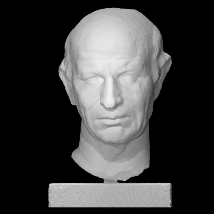 3D Printable Head of a Statue of a Roman by Scan The World