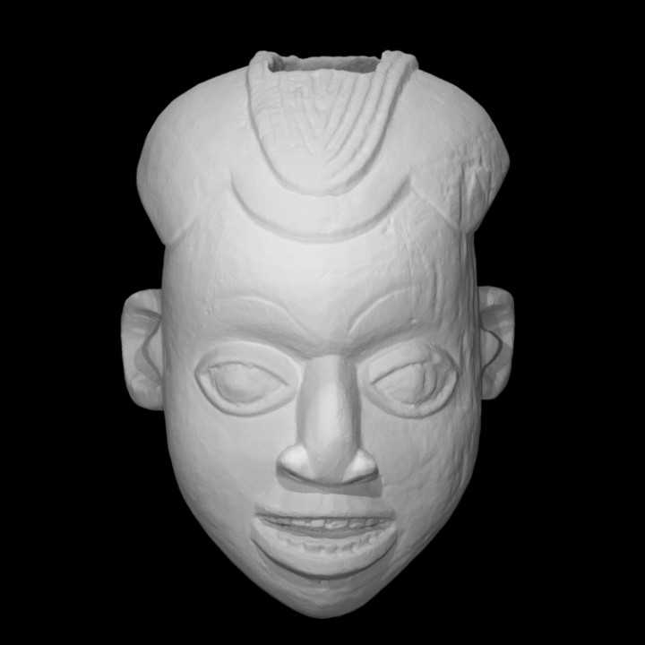 3D Printable Wooden mask from Cameroon by Museum der Universität Tübingen