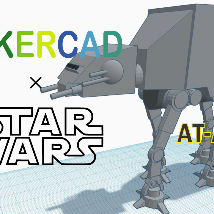 3D Printable Simple AT-AT with Tinkercad by Da-eun Jun
