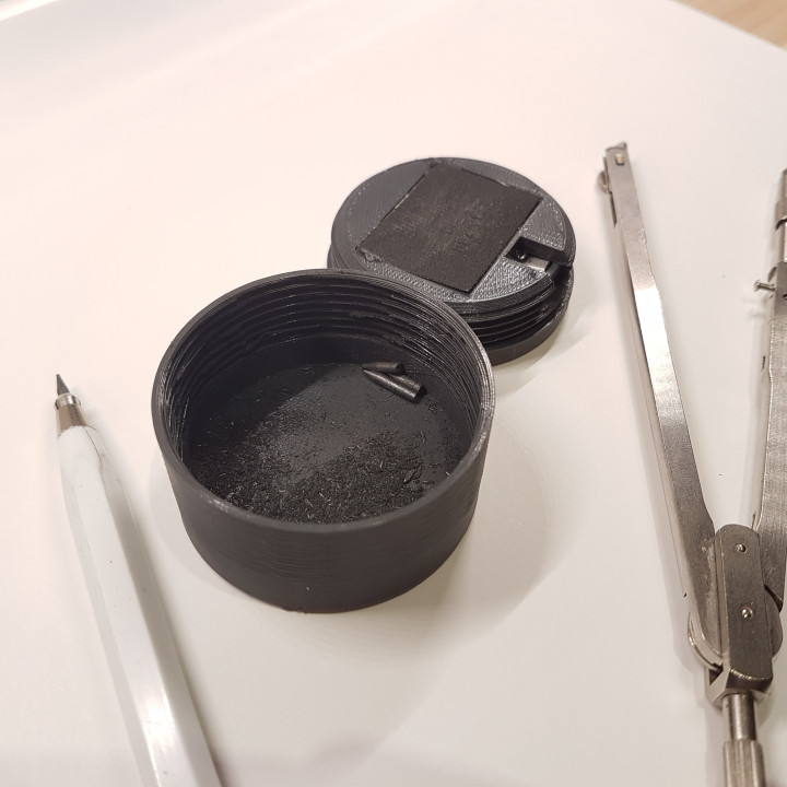 3D Printable Graphite box for pencil by Federico Redaelli