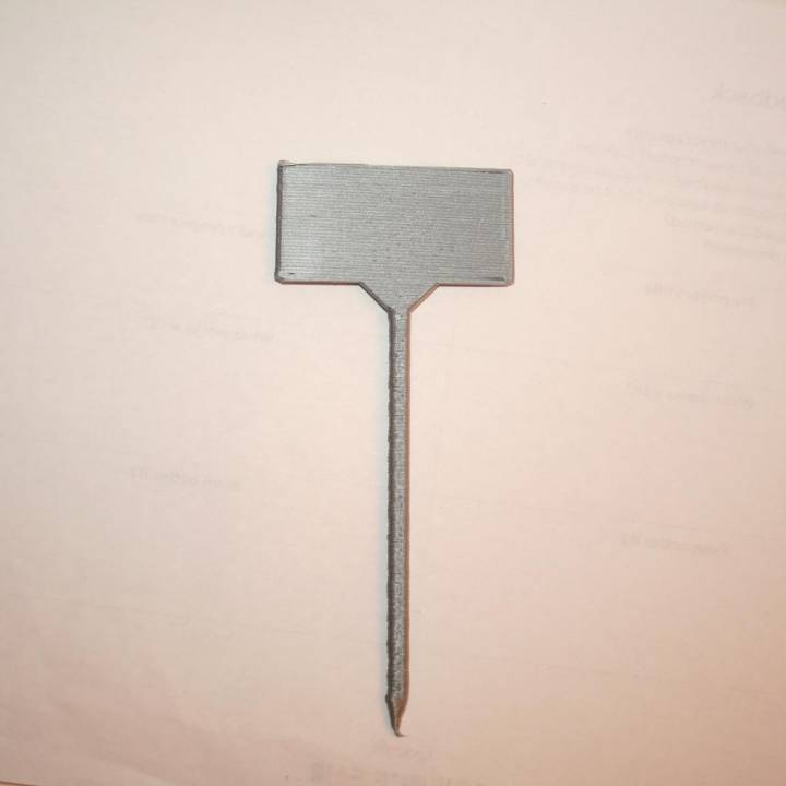 3D Printable Garden label by Berenice Gandalf