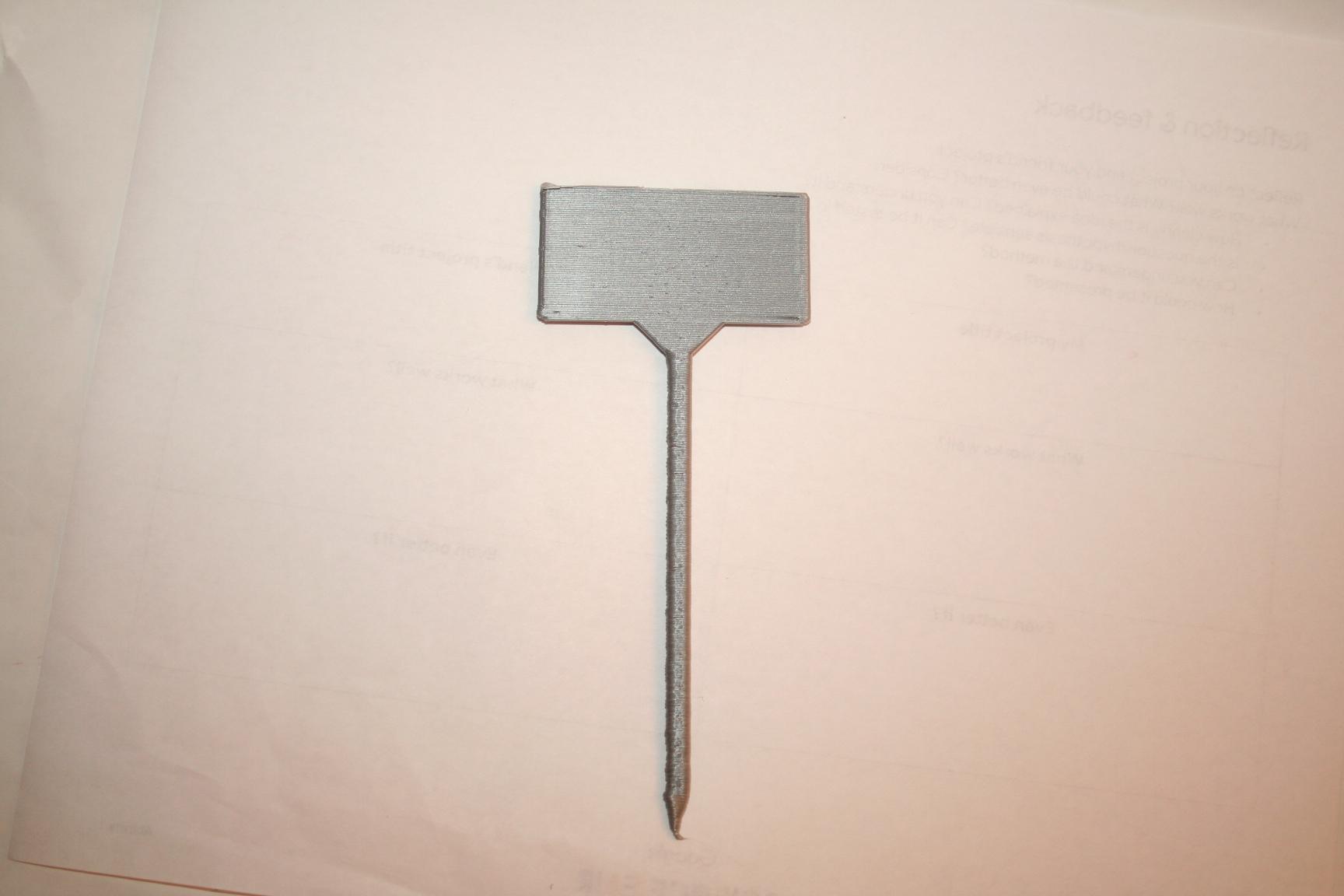 3D Printable Garden label by Berenice Gandalf