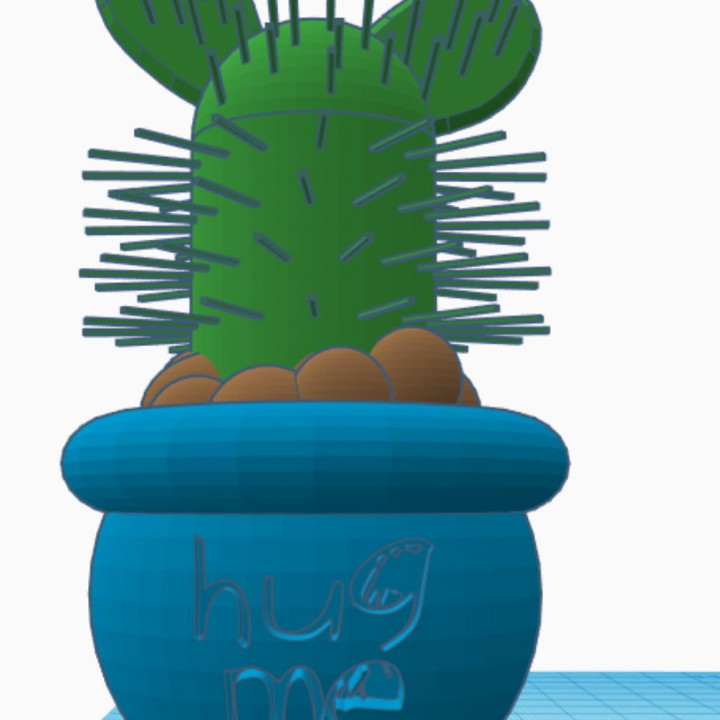 3D Printable Cuddly Cactus #Tinkercharacters by Bryan Van Dyke
