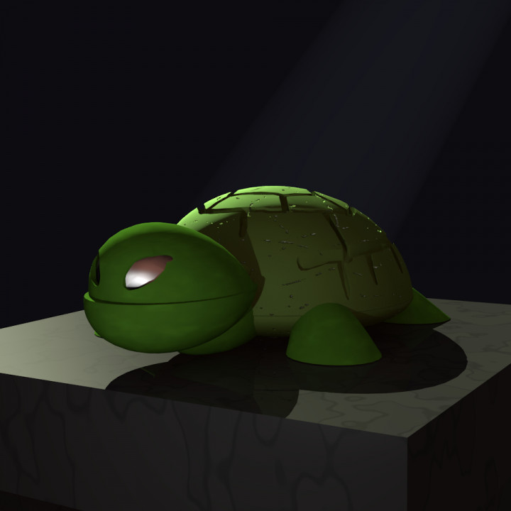 3D Printable Tim the turtle by Victor McCasper