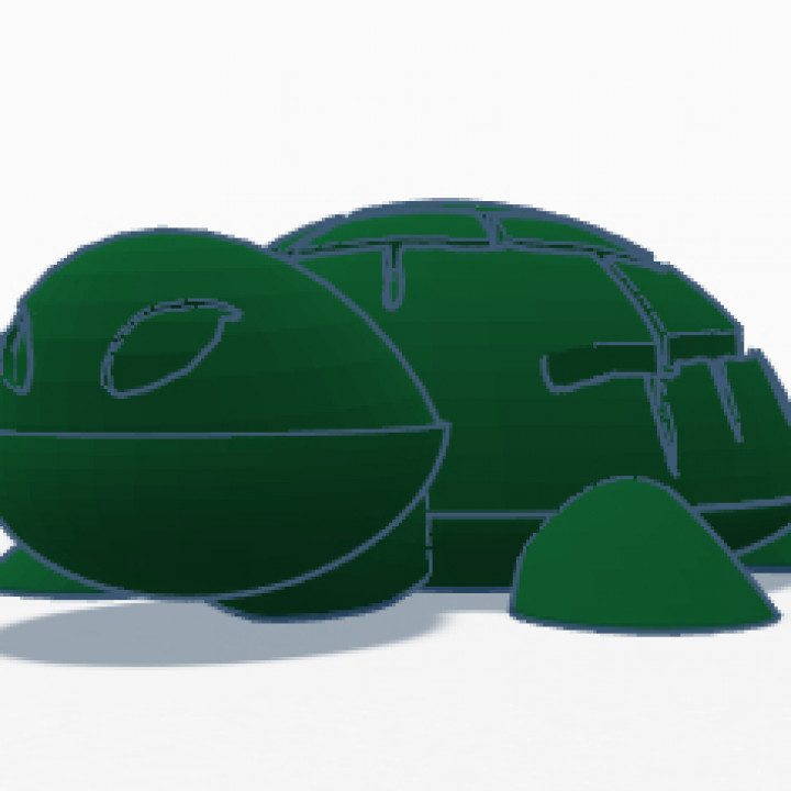 3D Printable Tim the turtle by Victor McCasper