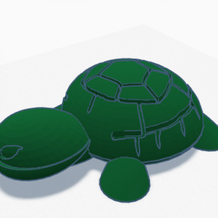 3D Printable Tim the turtle by Victor McCasper