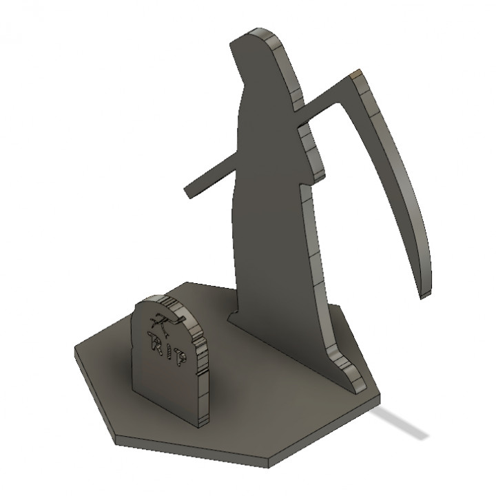 3D Printable Grim Reaper Phone Stand by Wayne Jordan