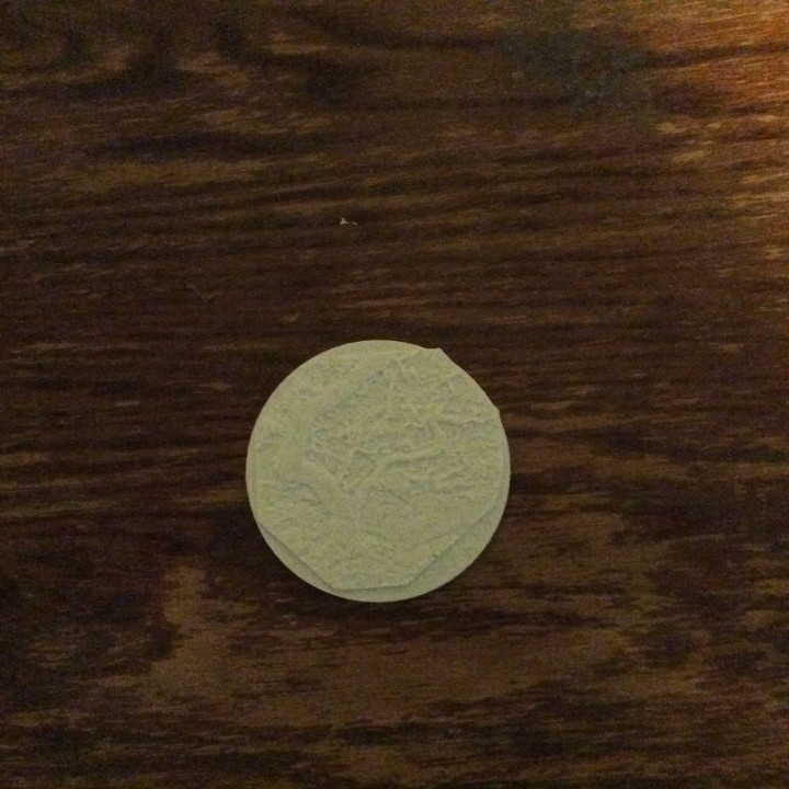 3D Printable Tree Coaster by Caleb Halfond