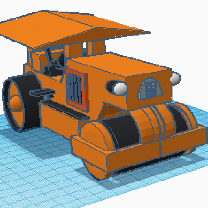 3D Printable Modern Road Roller Hybrid Version by shilkhar kulshreshtha