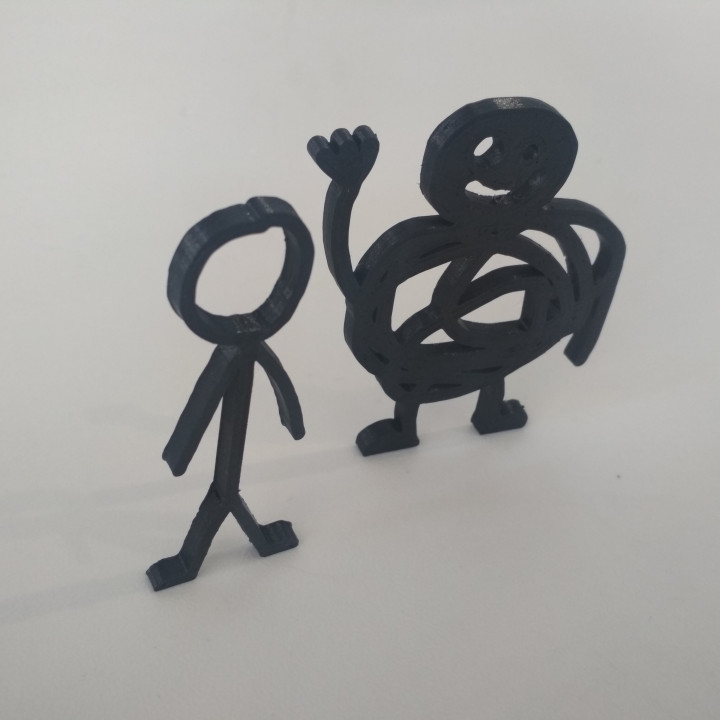 3D Printable scribble friends #Tinkercharacters by TED3D