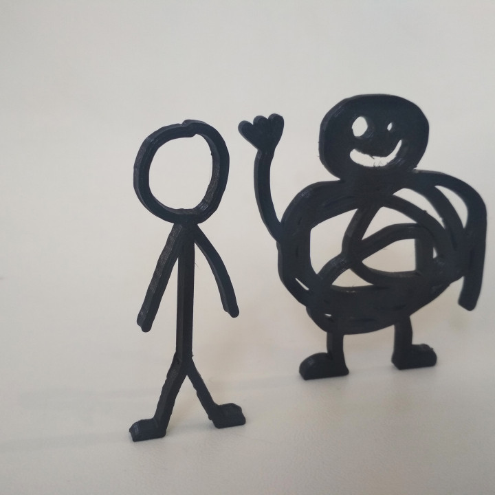3D Printable scribble friends #Tinkercharacters by TED3D