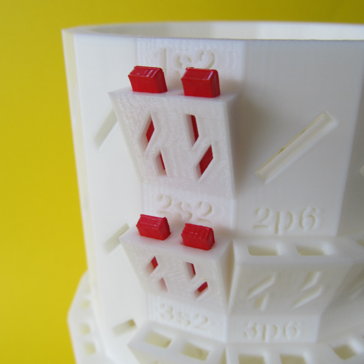 3D Printable SPDF Diagram With Electrons by inProgressDesigns