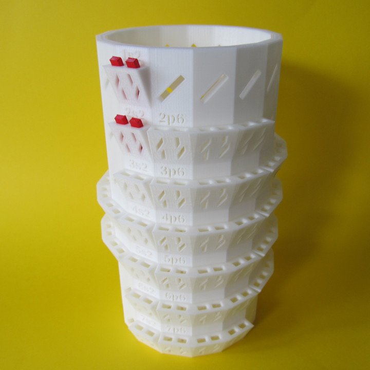 3D Printable SPDF Diagram With Electrons by inProgressDesigns