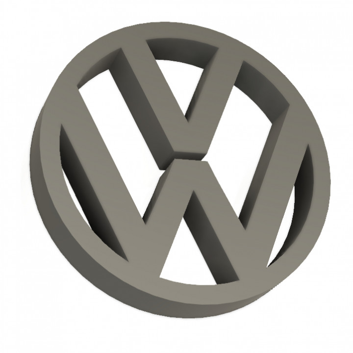 3D Printable volkswagen logo by ilker