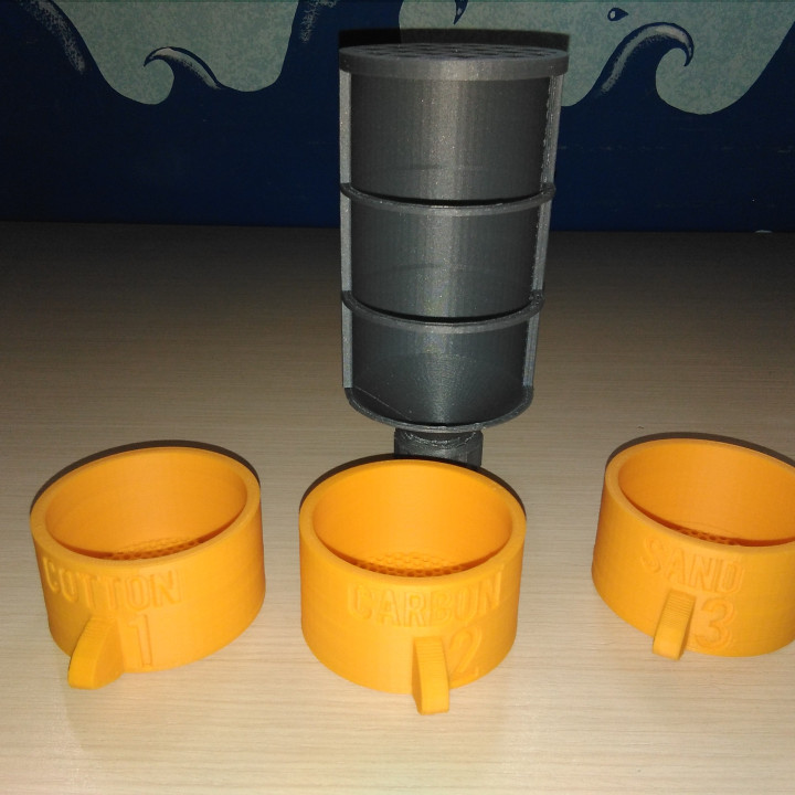 3D Printable Water Filter by isaac vilar