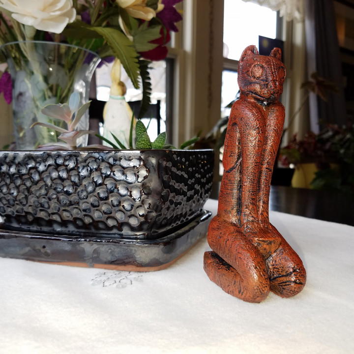 3D Printable Key Marco Cat by Dan Lovy