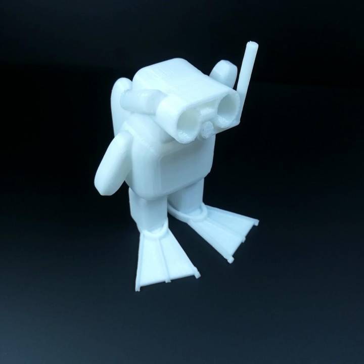 3D Printable scuba diver by noah witulski