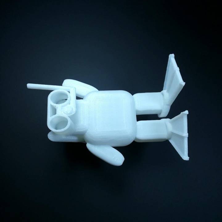 3D Printable scuba diver by noah witulski