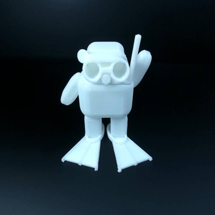3D Printable scuba diver by noah witulski
