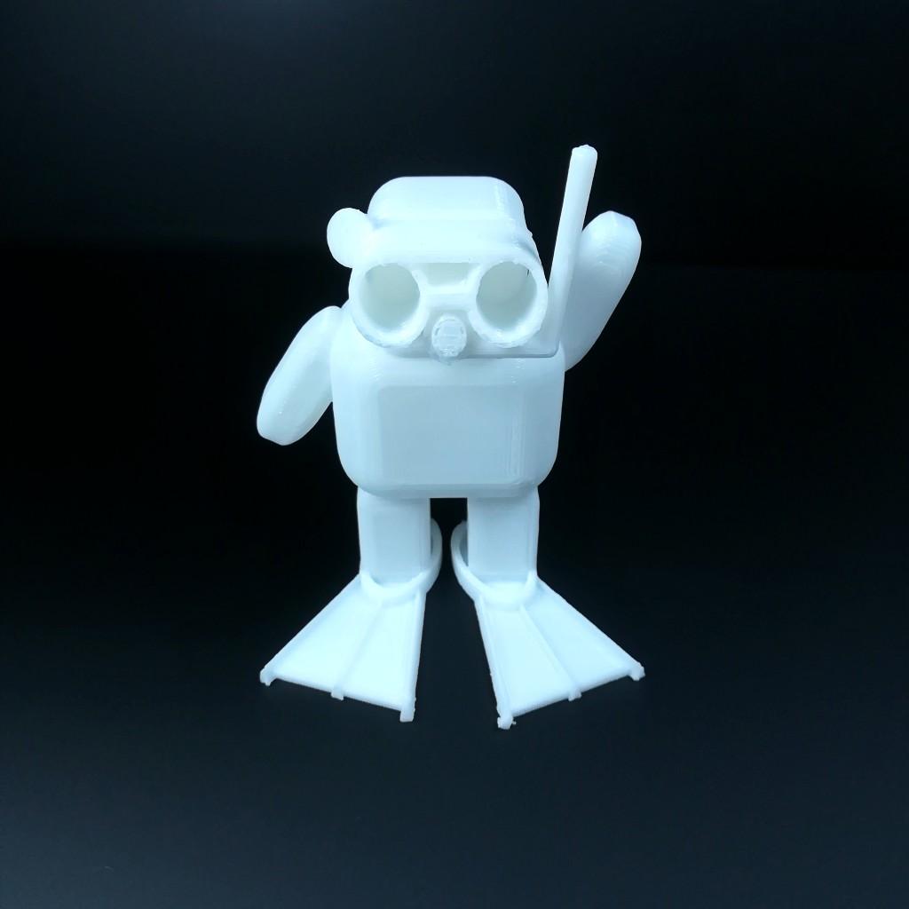 3D Printable scuba diver by noah witulski