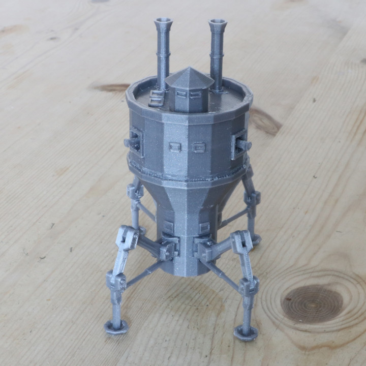 3D Printable Steampunk Mobile Turret by Chris Armstrong