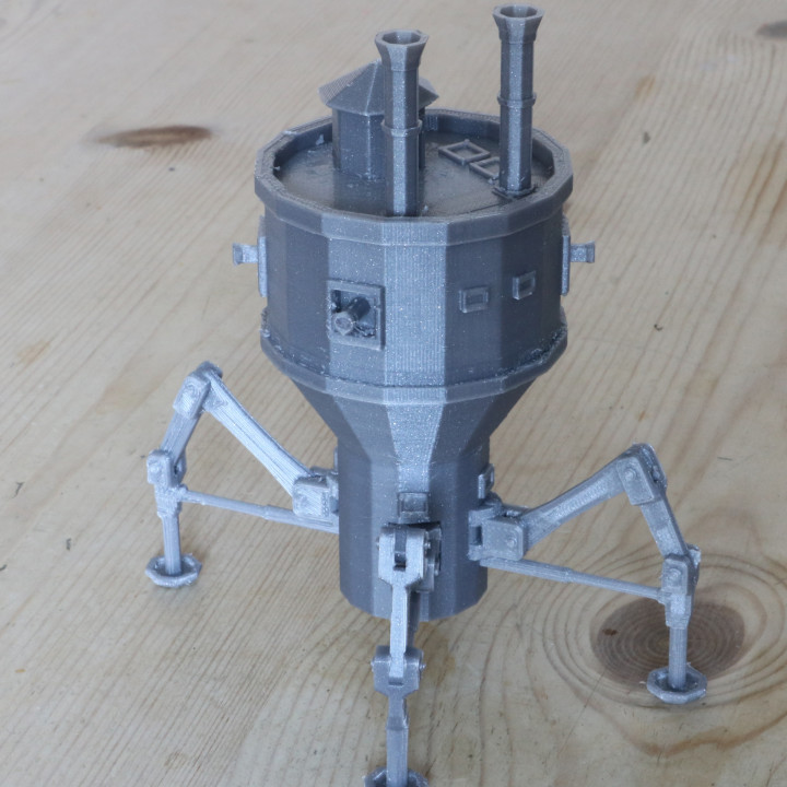 3D Printable Steampunk Mobile Turret by Chris Armstrong