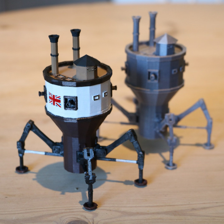3D Printable Steampunk Mobile Turret by Chris Armstrong