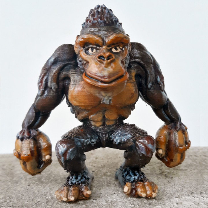 3D Printable Cartoon Ape Three Pose Set by Richard Hanson