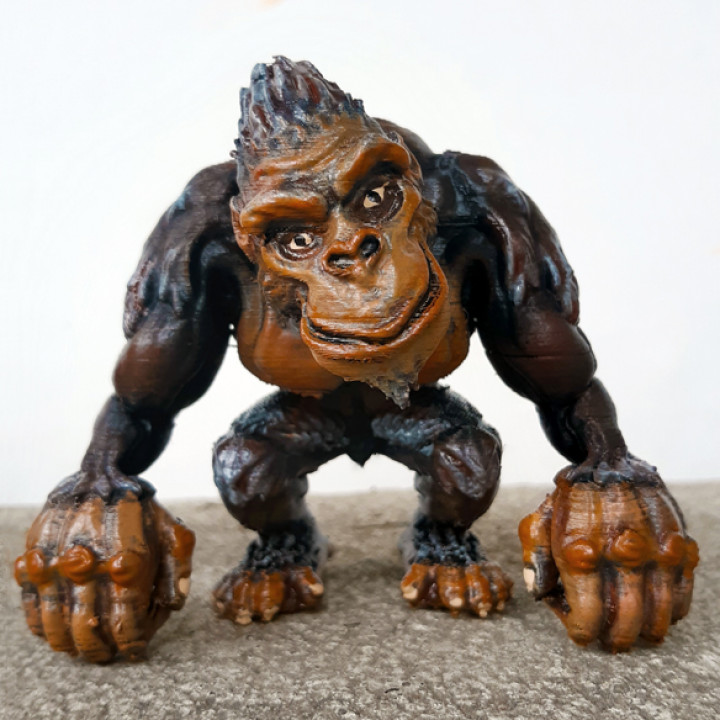 3D Printable Cartoon Ape Three Pose Set by Richard Hanson