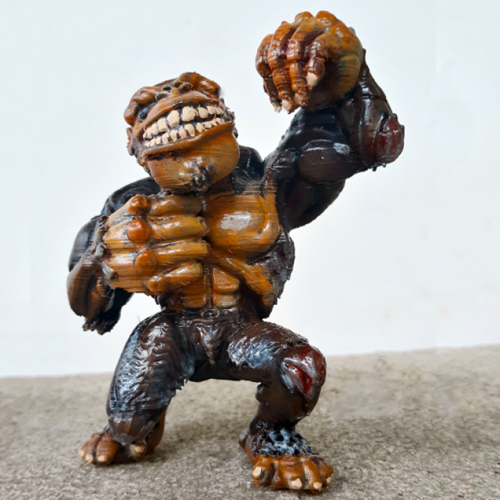 3D Printable Cartoon Ape Three Pose Set by Richard Hanson