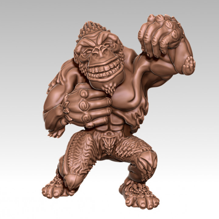 3D Printable Cartoon Ape Three Pose Set by Richard Hanson