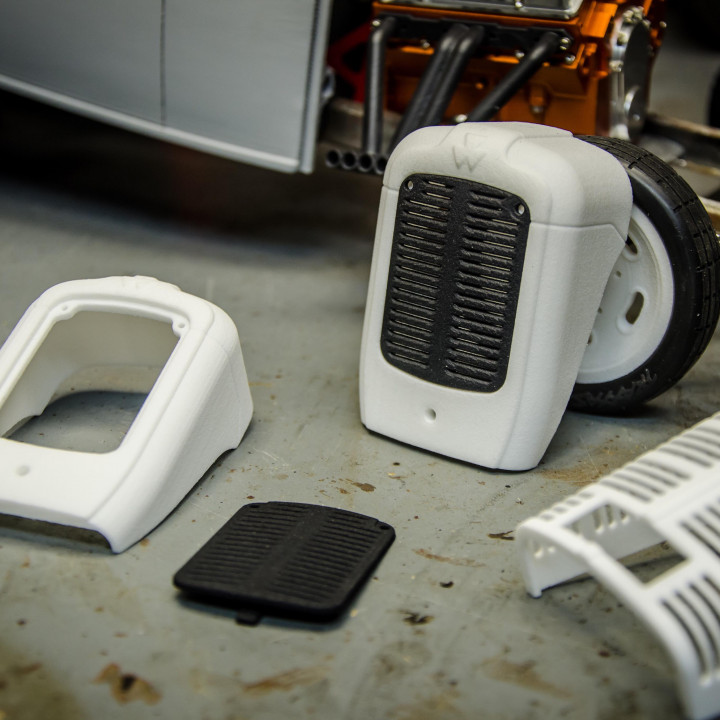 3D Printable MF Tractor Grille for Rat Rod by Jason Suter