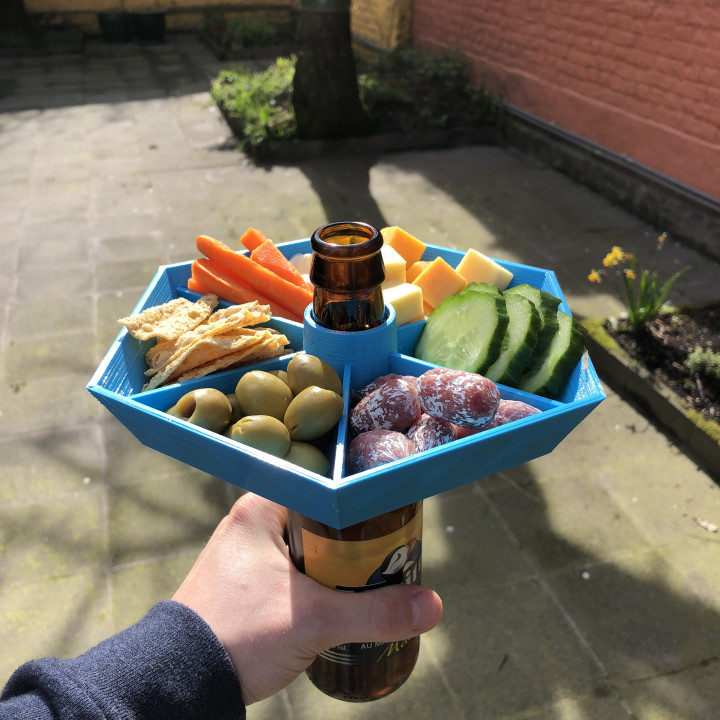 3D Printable Food Platform for beer by Atelier Vcube