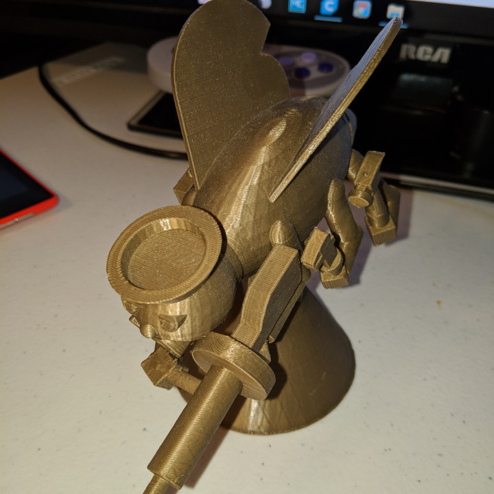 3D Printable seabee statue by William Coleman
