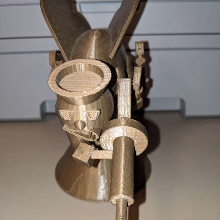 3D Printable seabee statue by William Coleman