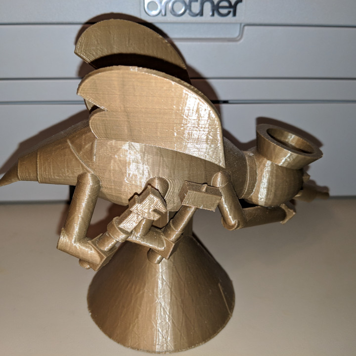 3D Printable seabee statue by William Coleman