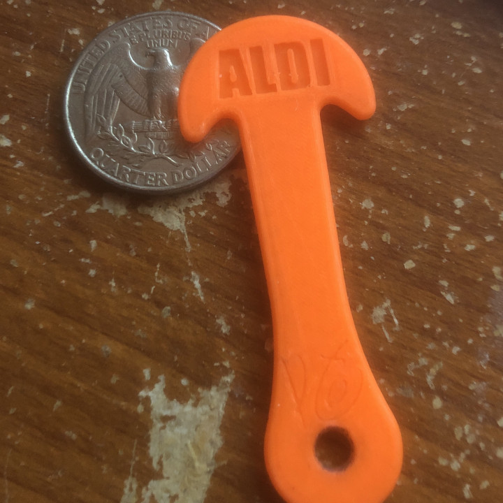 3D Printable ALDI Key by DTos