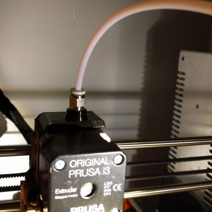 3D Printable Coupler Prusa Filament Sensor Cover by Joseph Bozarth