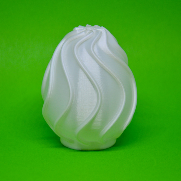 3D Printable Easter egg - Wavy pattern by 3DPRintech