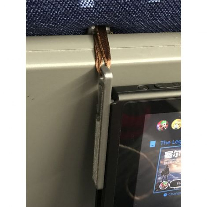 3D Printable Nintendo Switch hanger(mount) for plane & train tray table ...