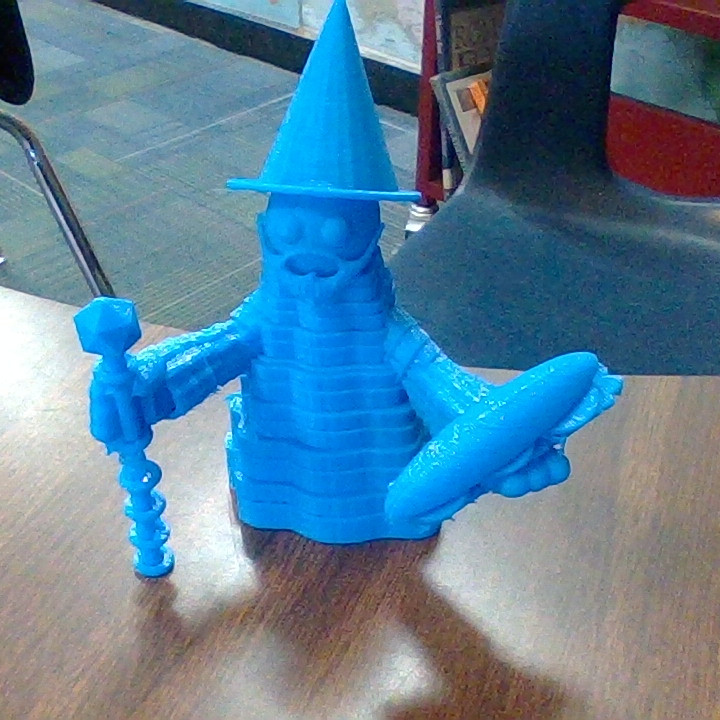 3D Printable Archibald The Hungry Wizard #TinkerCharacters by Daniel Olsen