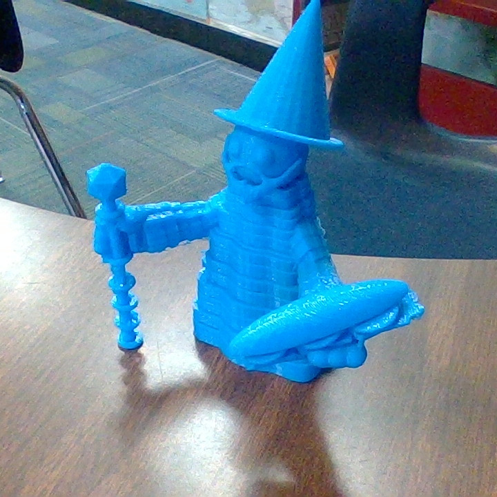 3D Printable Archibald The Hungry Wizard #TinkerCharacters by Daniel Olsen