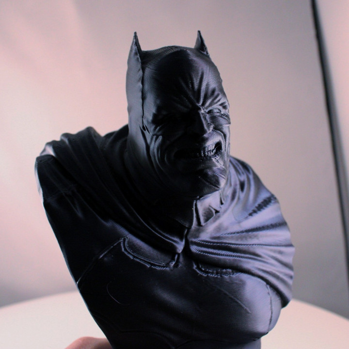 3D Print of The Dark Knight bust by Slimprint