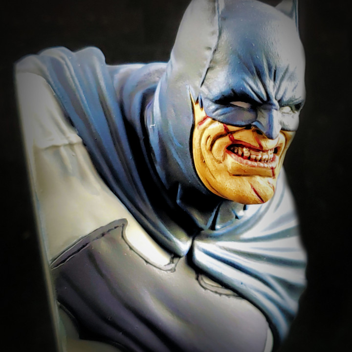 3D Print of The Dark Knight bust by fraley1701