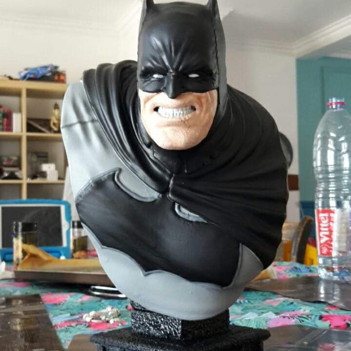 3D Print of The Dark Knight bust by SpinningMinis