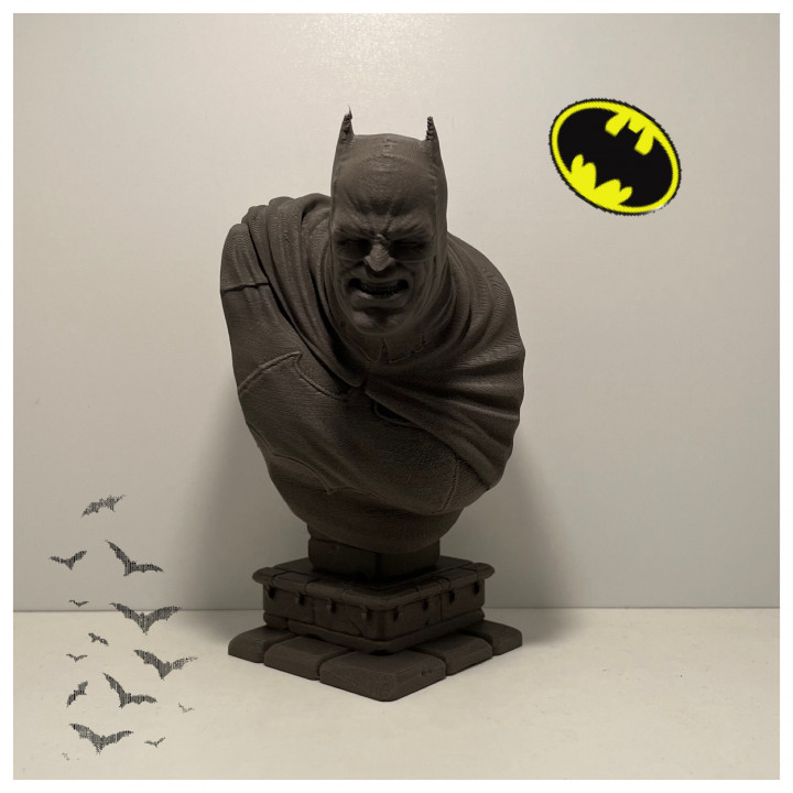 3D Print of The Dark Knight bust by JanBerlin