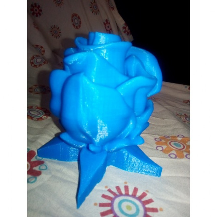 3D Printable Rose Blue by Giovanni Campani