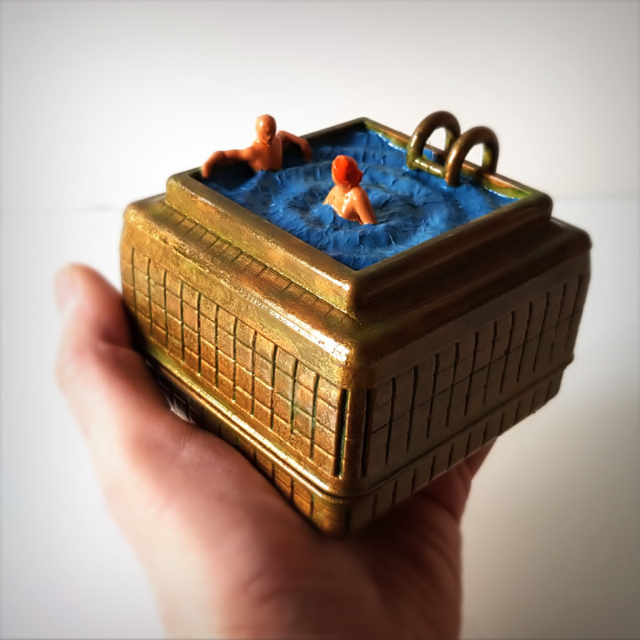 3D Printable Steampunk swimming box. by Alphonse Marcel